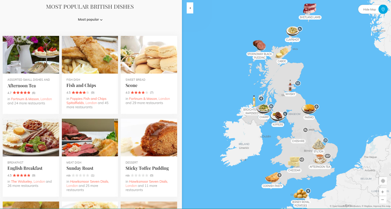 British Food Map | Local Food in the United Kingdom | TasteAtlas